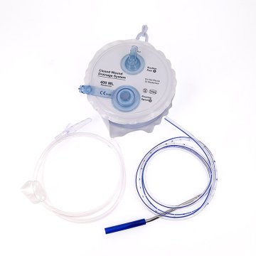 Closed Wound Drainage System with Spring